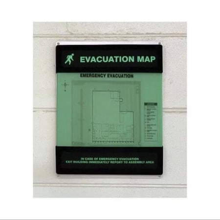 Accuform Evacuation Map Holder, DTA268 DTA268 | Zoro